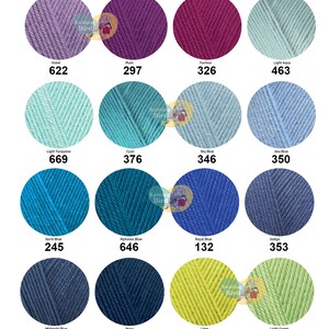 Alize Diva Yarn, Silky Mercerized Acrylic 100g 350m - Etsy