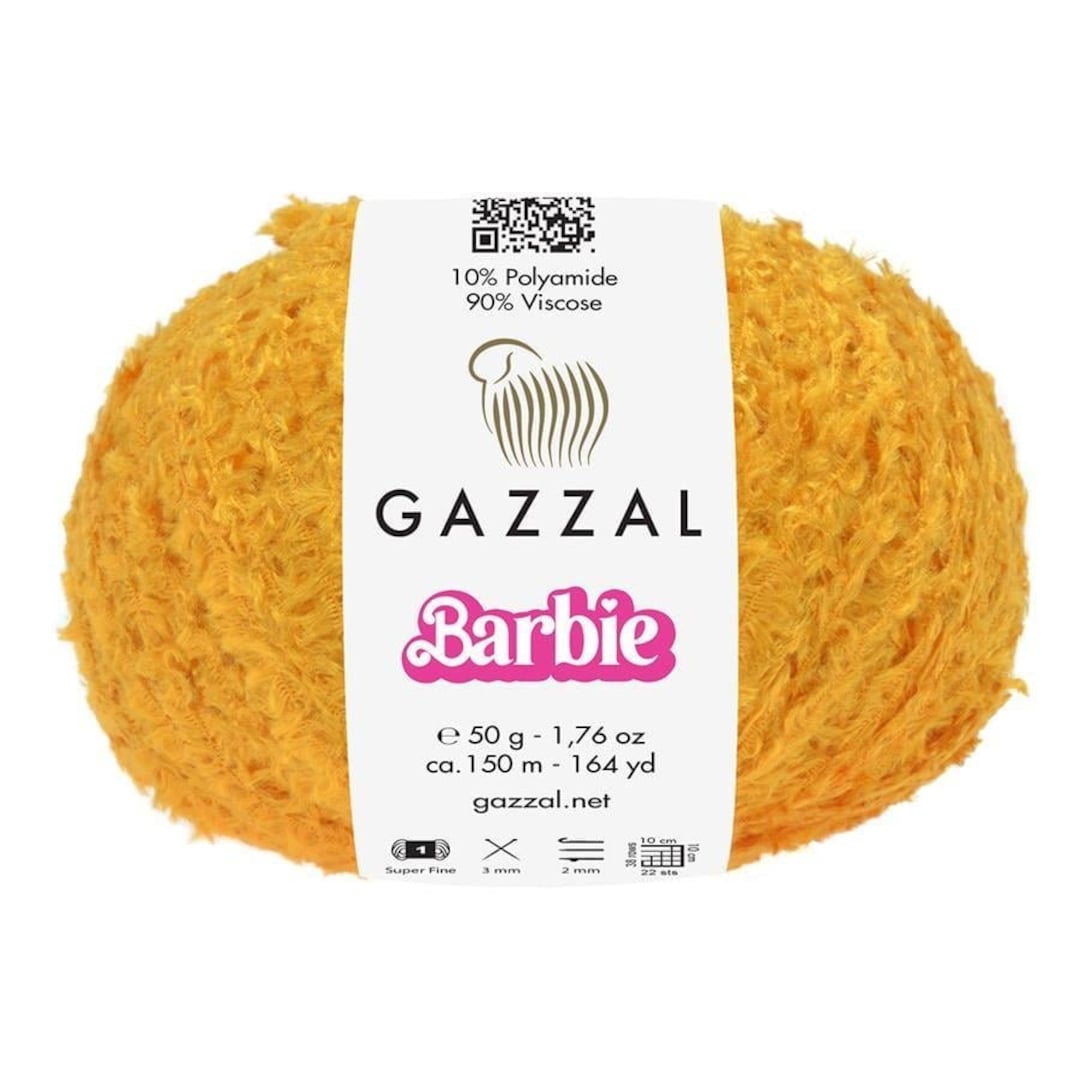 Gazzal Barbie Yarn 50g 150m - Etsy
