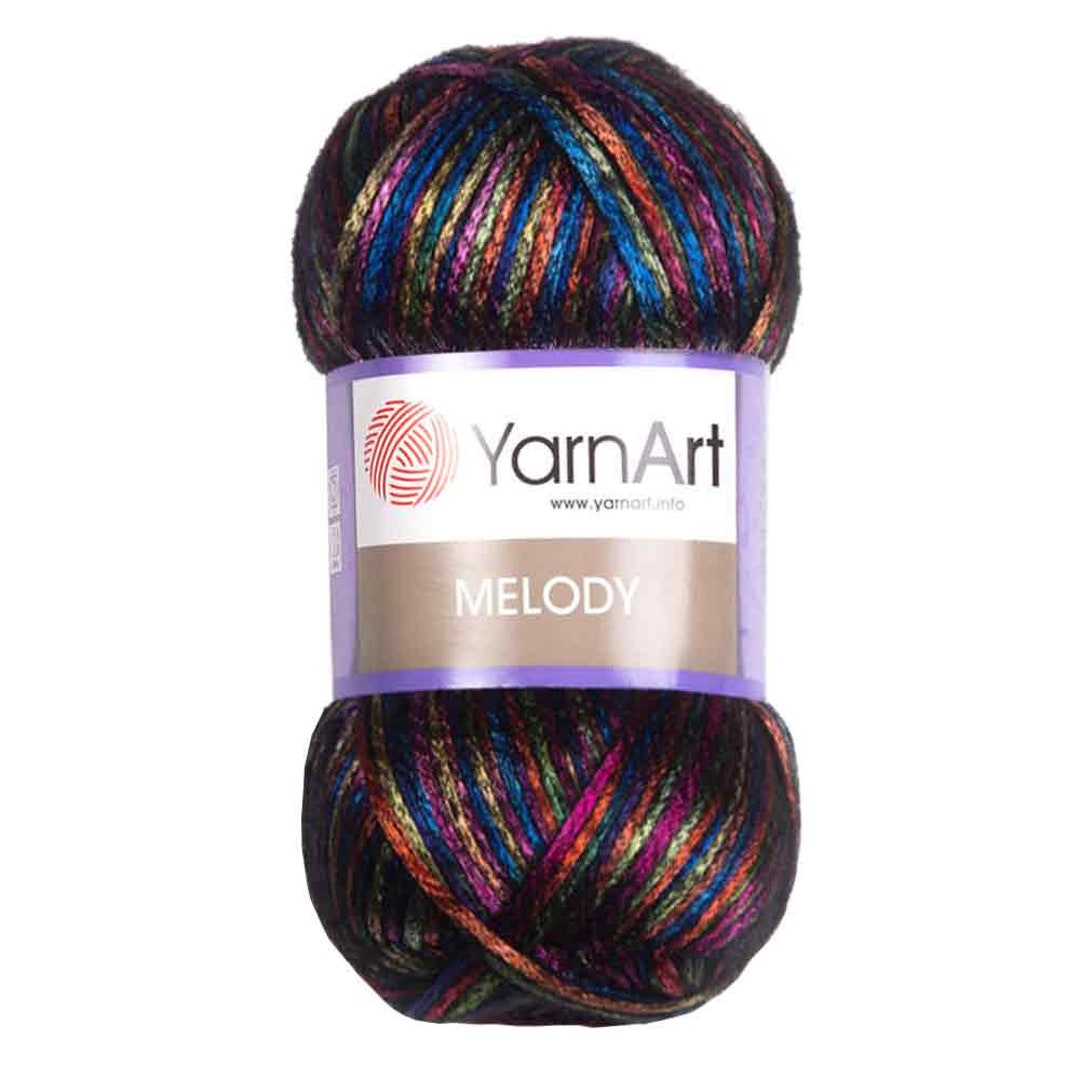 Yarn Art Melody Marbled Metallic Yarn Copper, Gold, Silver Shiny Silky ...