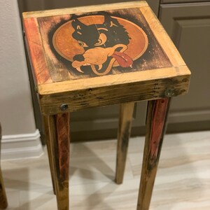 Jerry Wolf Side Table - Etsy