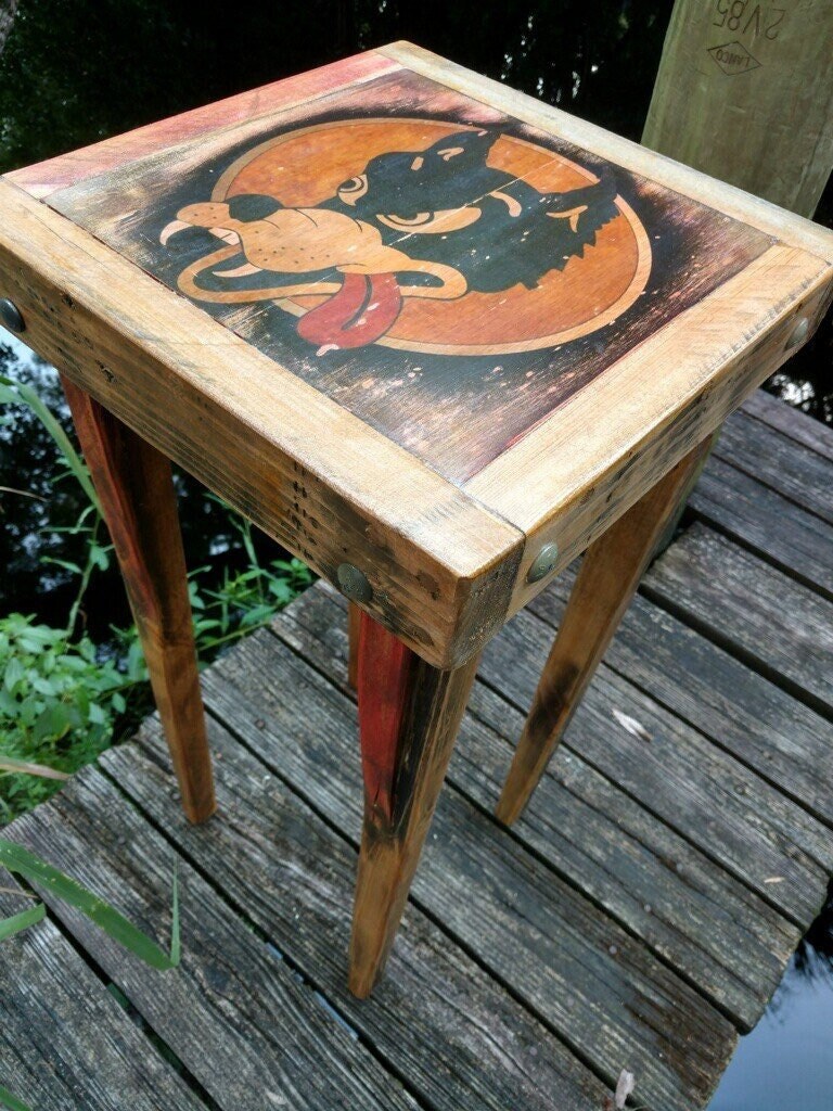 Jerry Wolf Side Table - Etsy