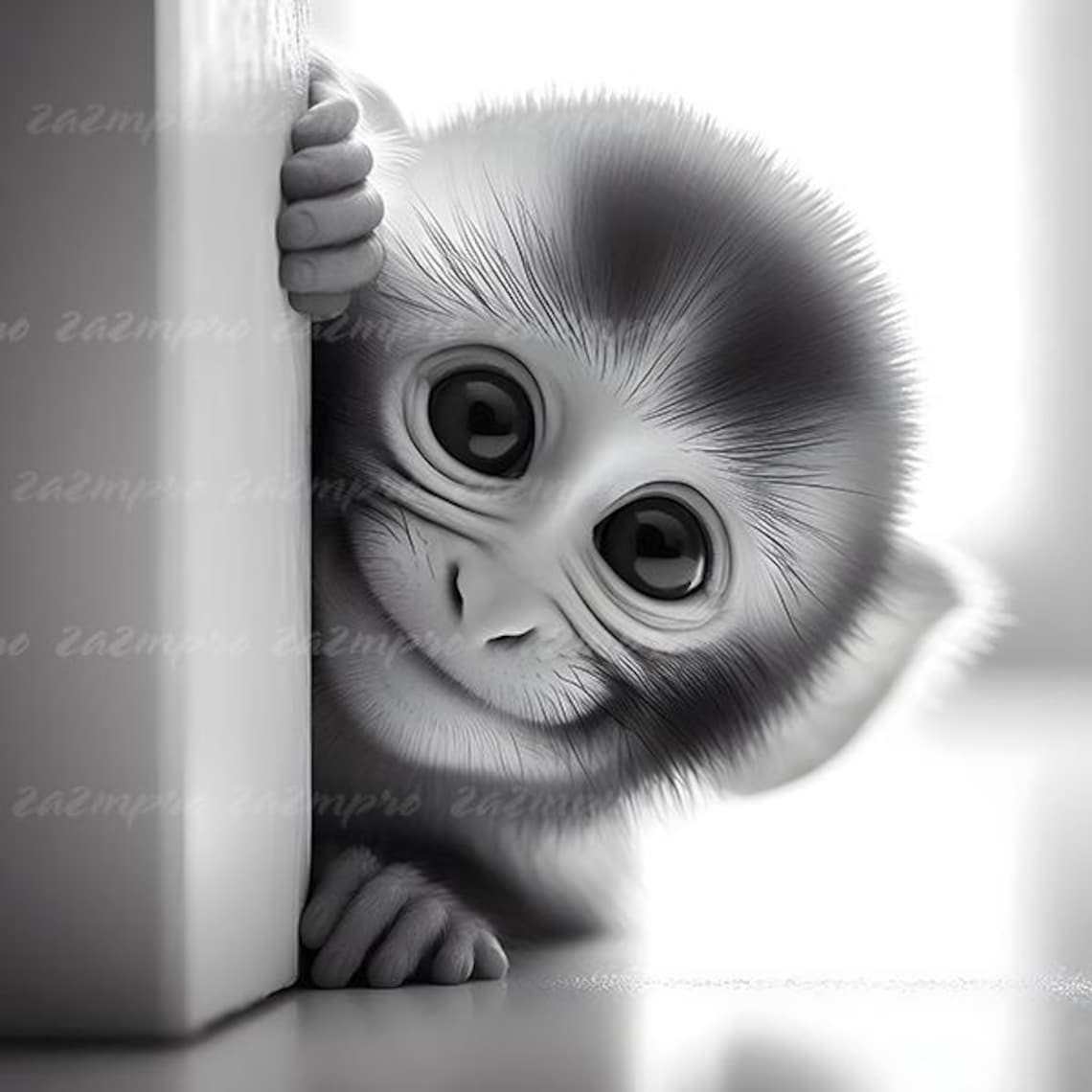 18 High-quality Images of Cute Animals Hiding Behind a Corner - Etsy