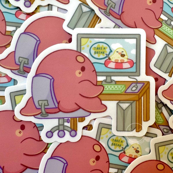 Octopus Sticker - Etsy