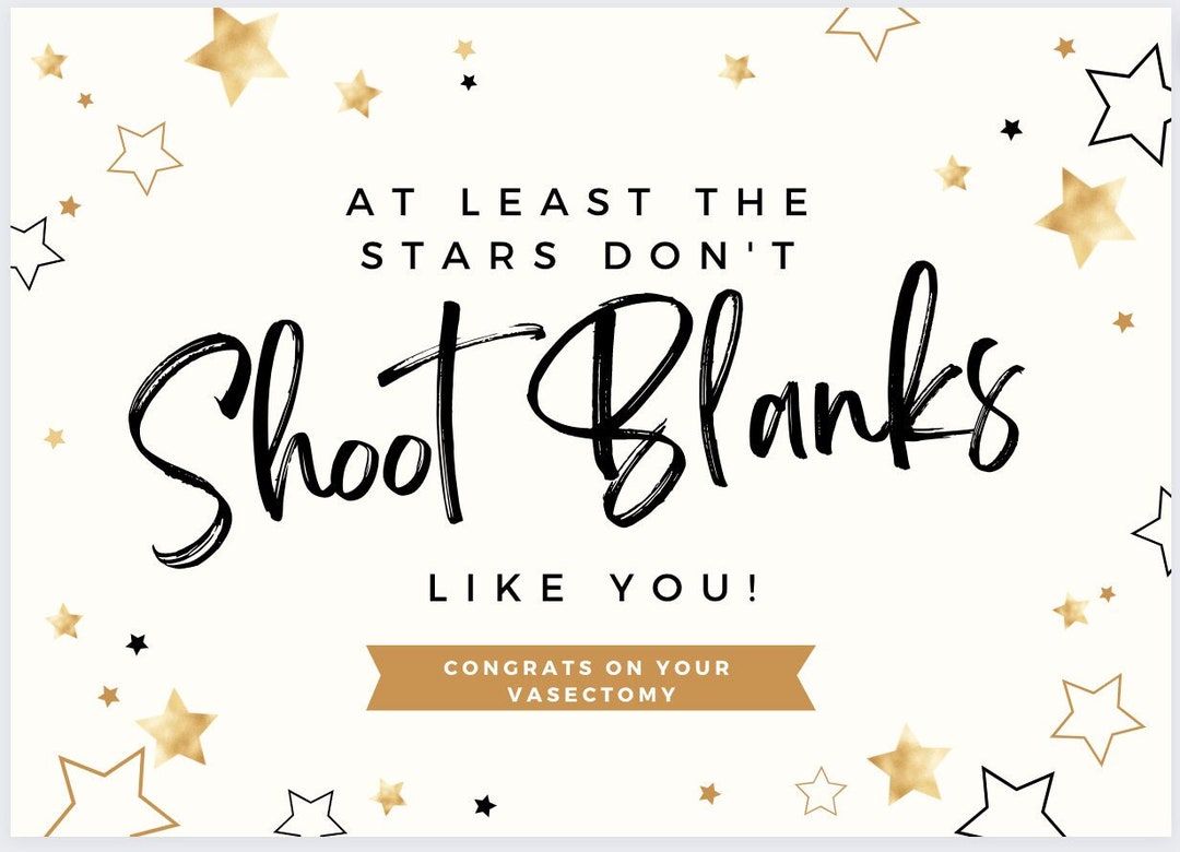 Shooting Blanks Vasectomy - Etsy