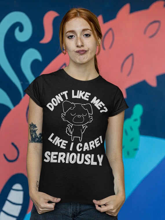 Dont Like Me I Dont Care Comfy Tee Loner Shirt Funny - Etsy