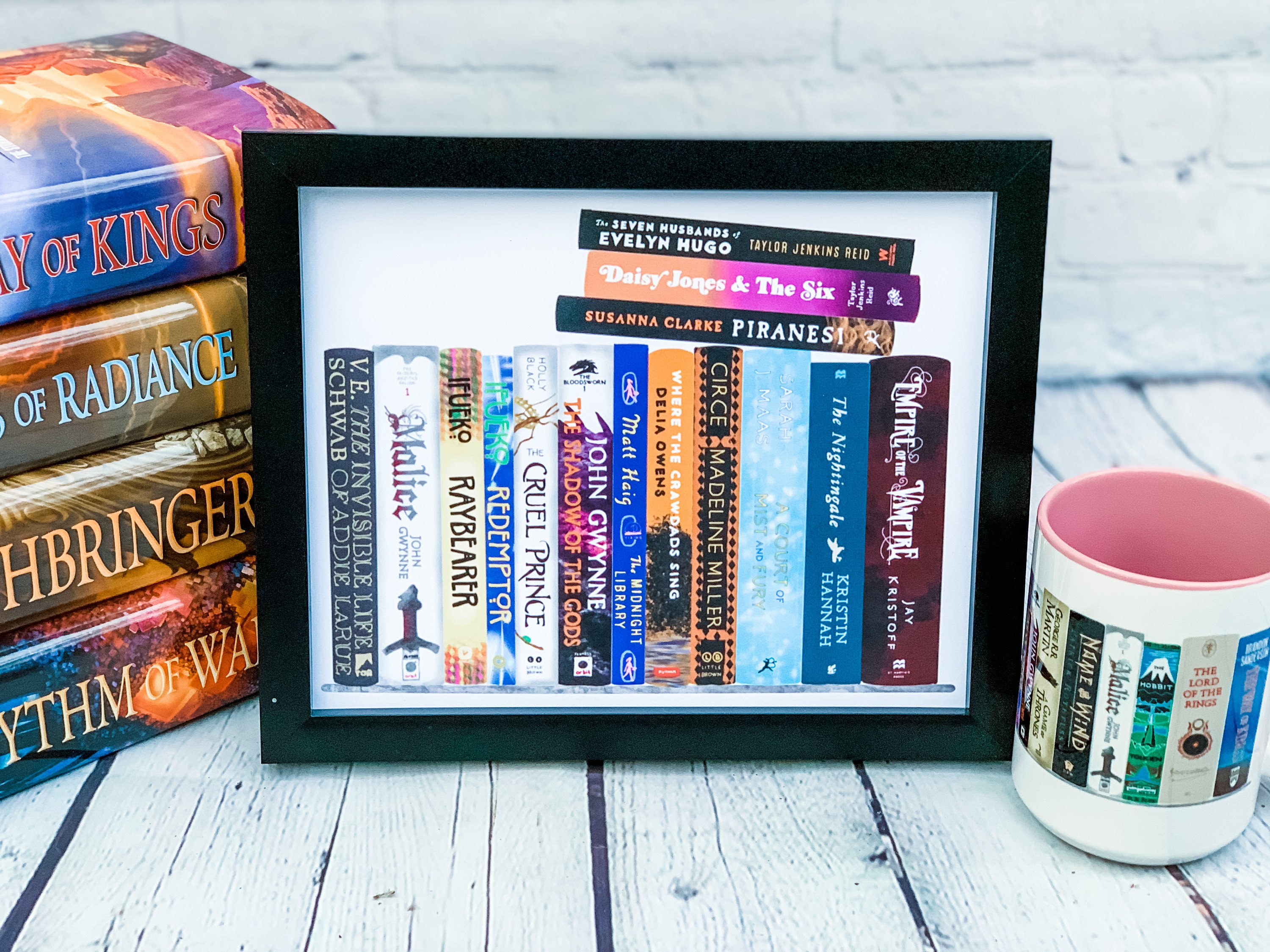 Custom 15 Book Stack Illustration DIGITAL ONLY up to 15 - Etsy