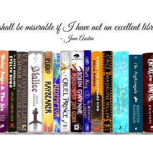 Custom 15 Book Stack Illustration - DIGITAL ONLY - up to 15 Books - Etsy