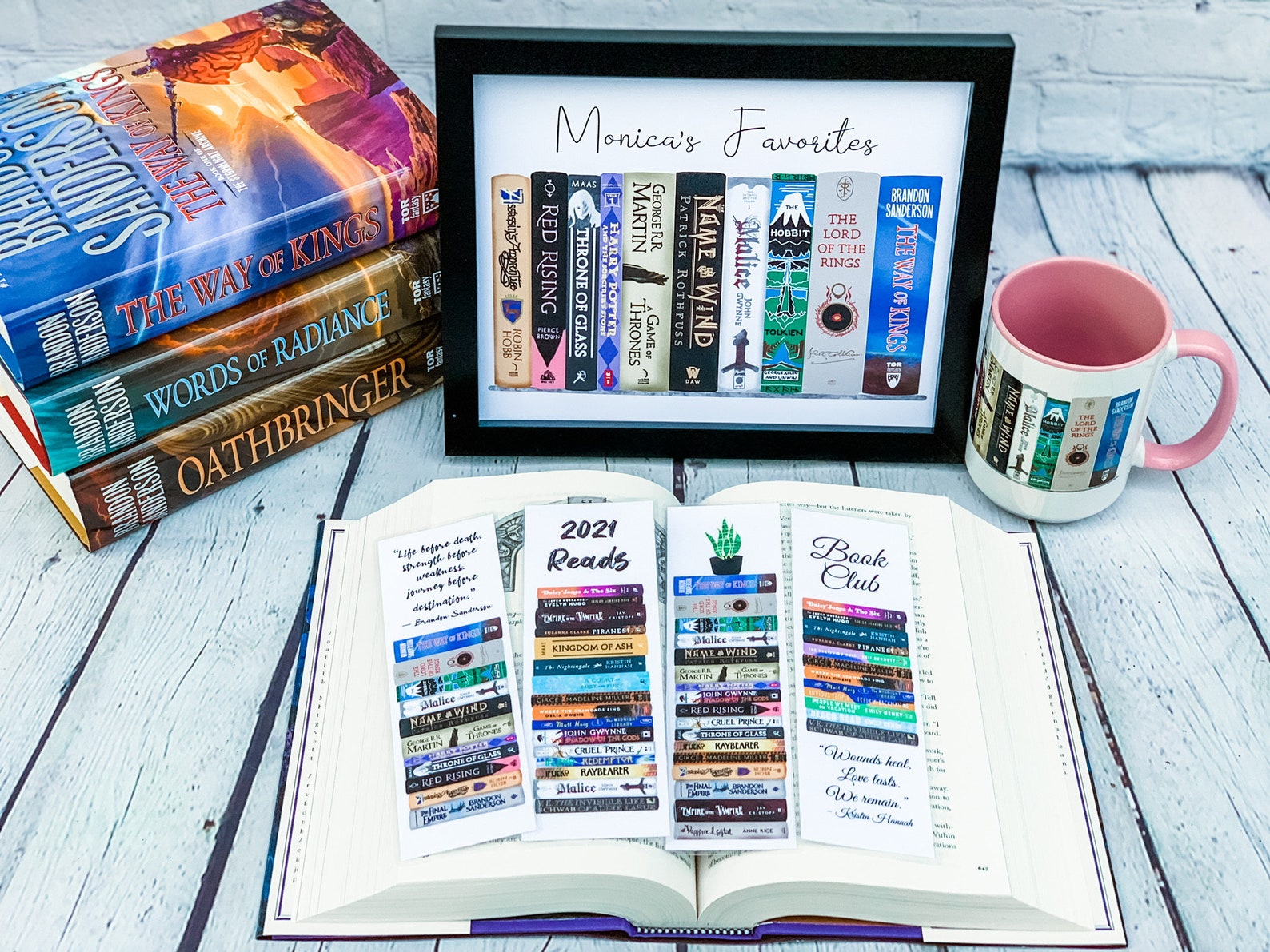 Custom Book Stack Illustration DIGITAL ONLY up to 10 Books - Etsy