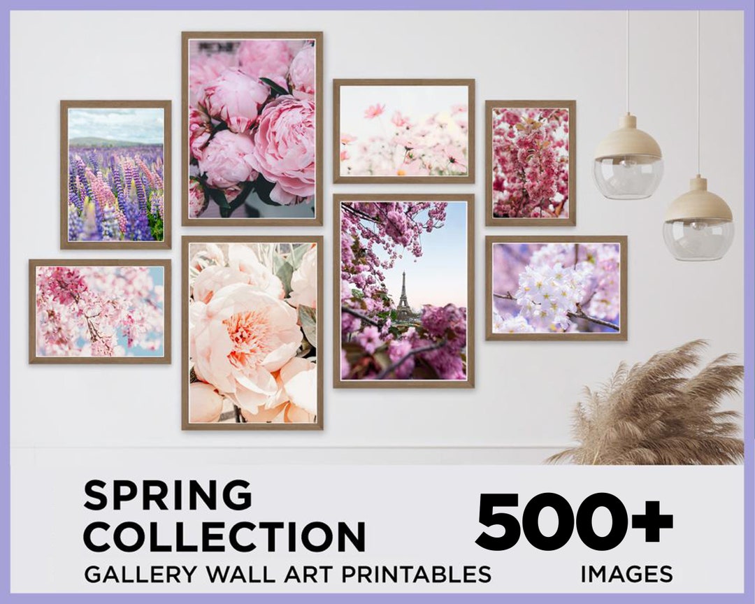 500+ Pieces Spring Wall Art Prints, Spring Decor Print Set, Spring ...