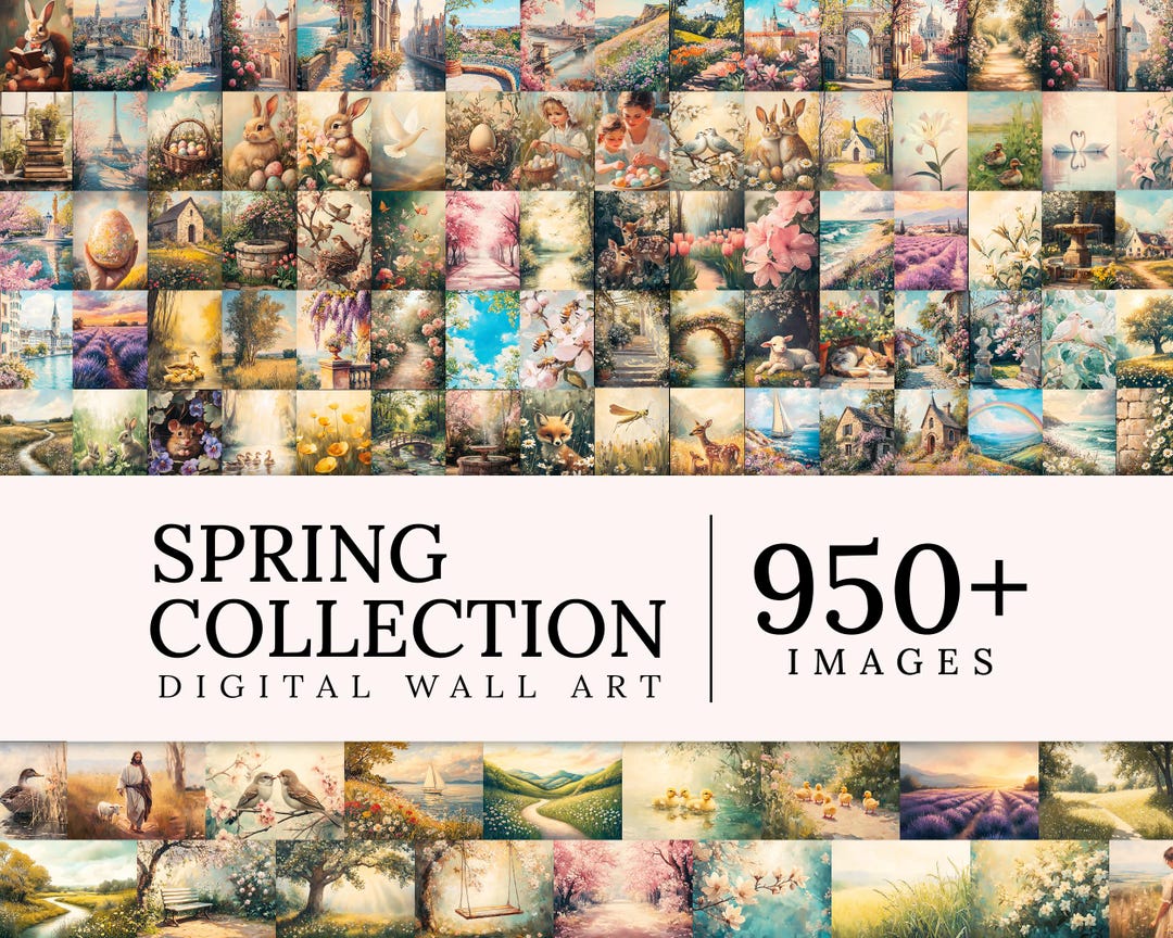 950+ Spring Art Prints: Floral & Landscape Collection (digital Download ...
