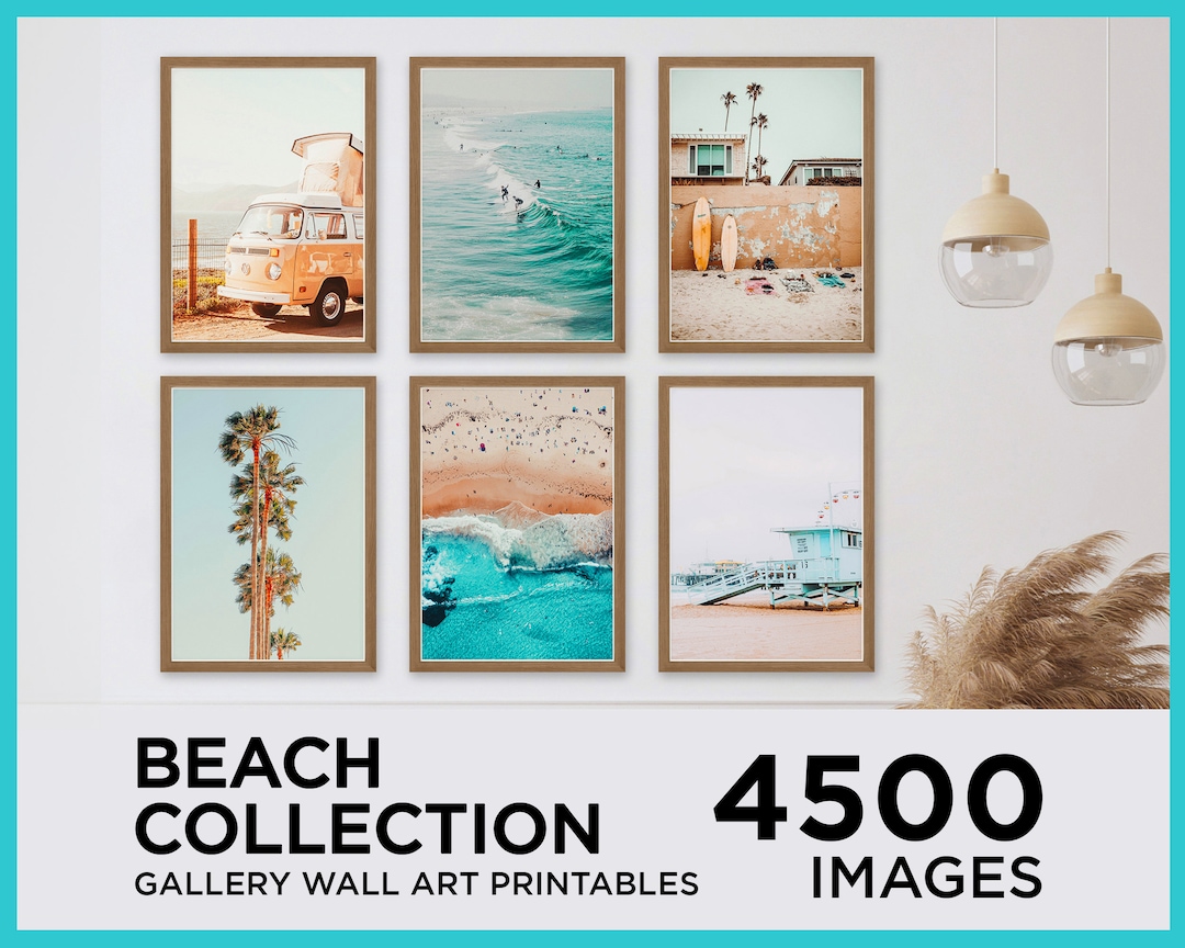 Coastal Photography Print Set: 4500+ Beach Art Images (digital Download ...
