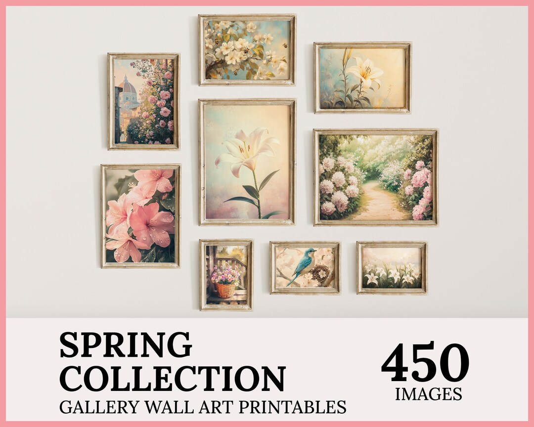 Rustic Spring Floral Prints: Mega Bundle (digital Download) - Etsy