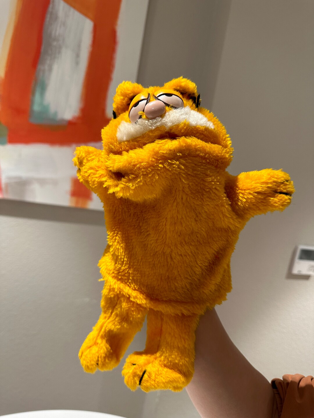 Vintage Dakin Garfield the Cat Hand Puppet 1980s Plush Toy 12 Full Body ...