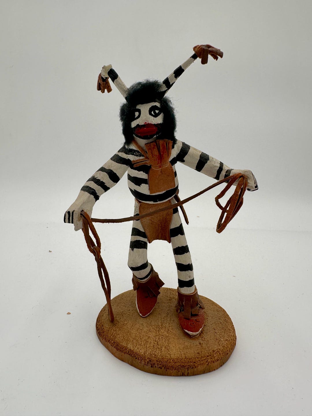 Vintage Native America Hopi Koshari Hano Clown Kachina Doll R.T. Signed ...