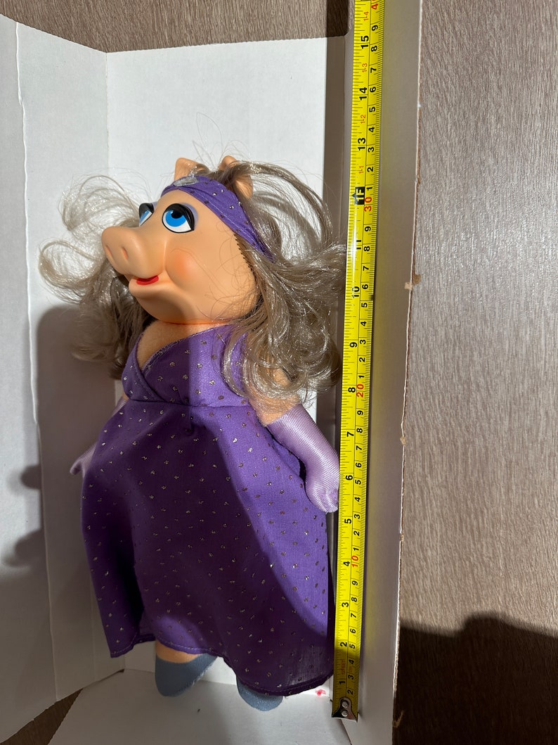 Vintage 80s Miss Piggy Fisher Price Jim Henson Dress-up Muppet Vinyl ...