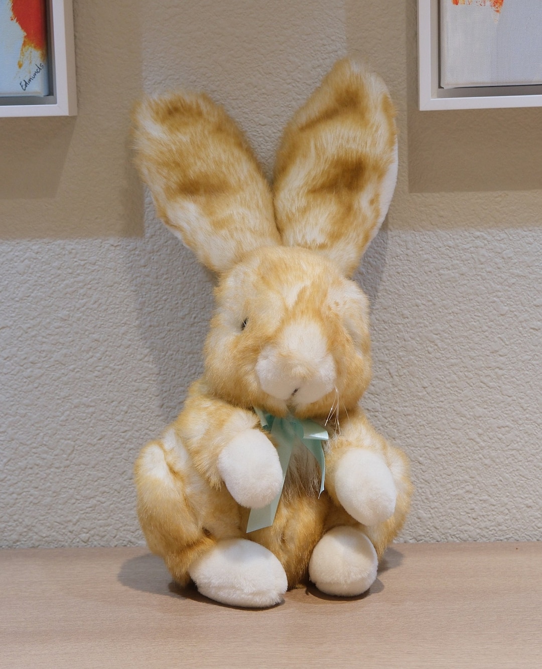 Vintage 90s Bunny Rabbit Commonwealth Toys Easter 12" Plush Long Ears ...