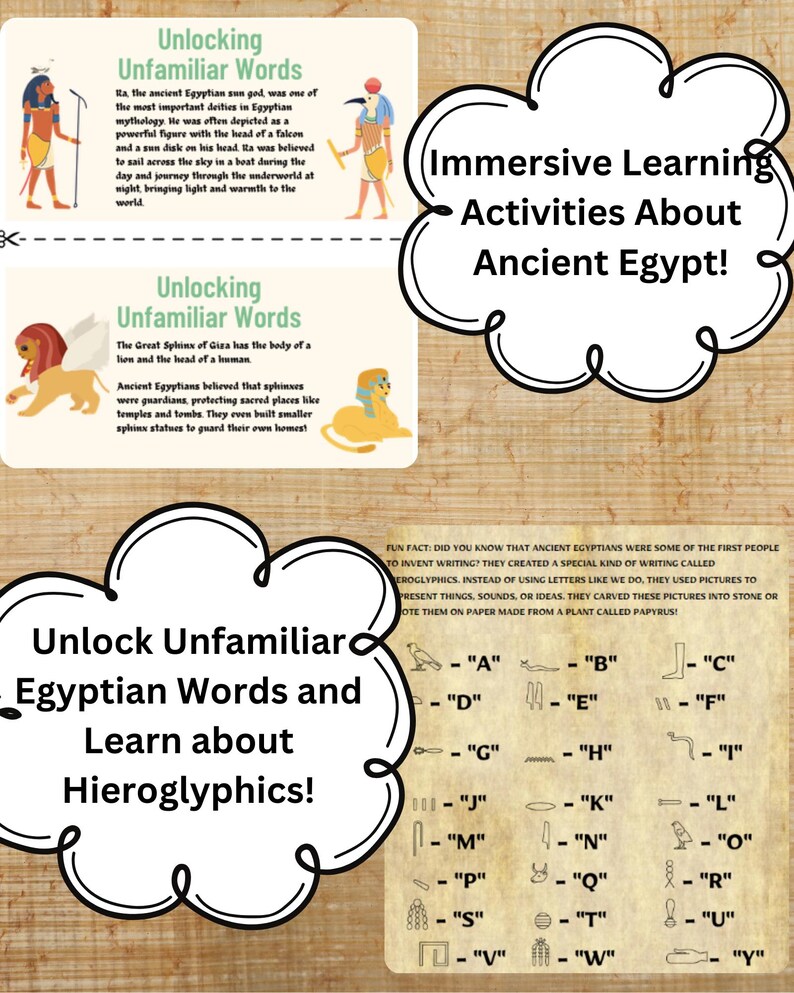Ancient Egypt Scavenger Hunt (fun Learning Experience) - Etsy