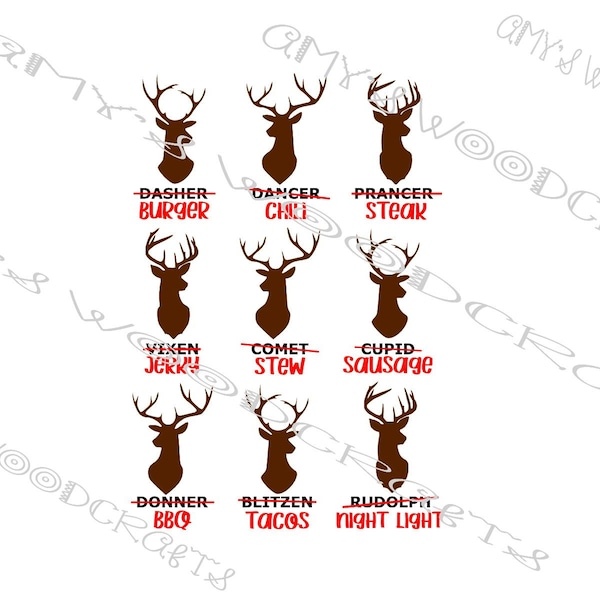 Reindeer Digital - Etsy