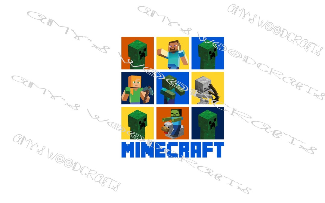 Minecraft Digital File for Cricut or Silhouette Instant Download - Etsy