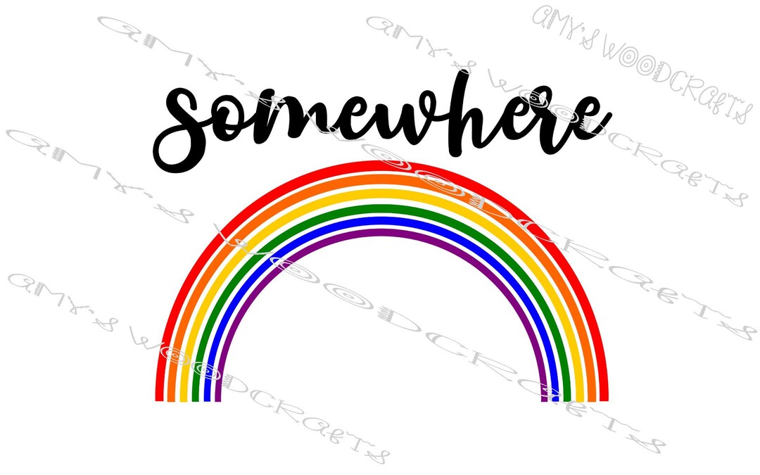 Somewhere Over the Rainbow Digital File for Cricut or Silhouette ...