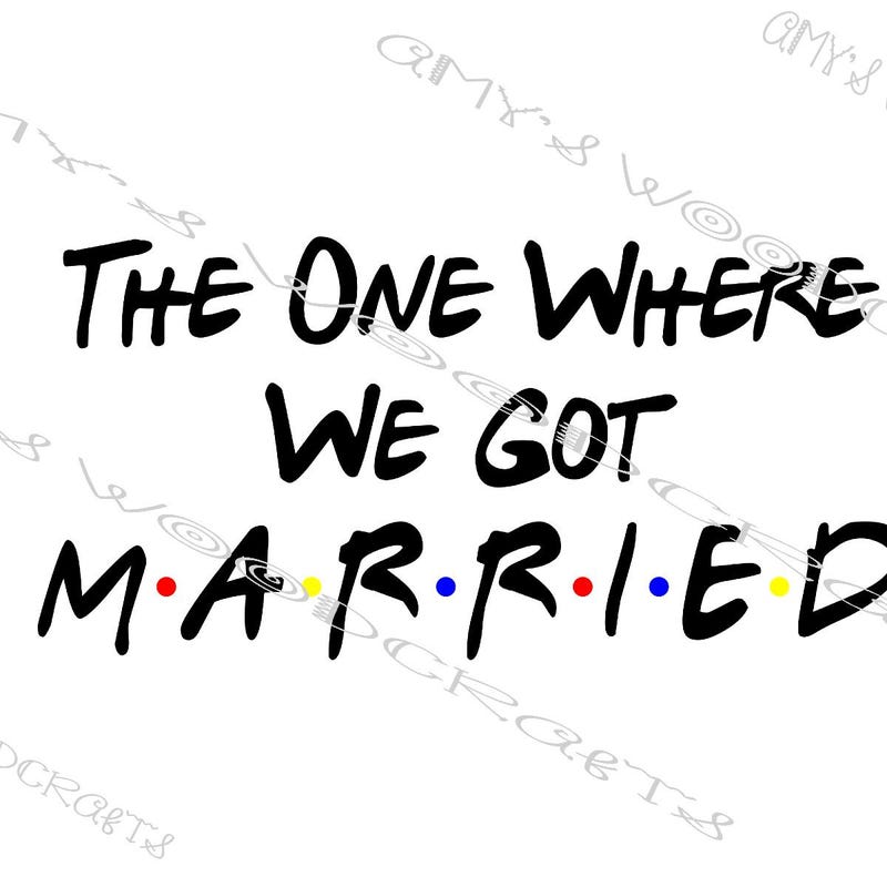 We Got Married - Etsy