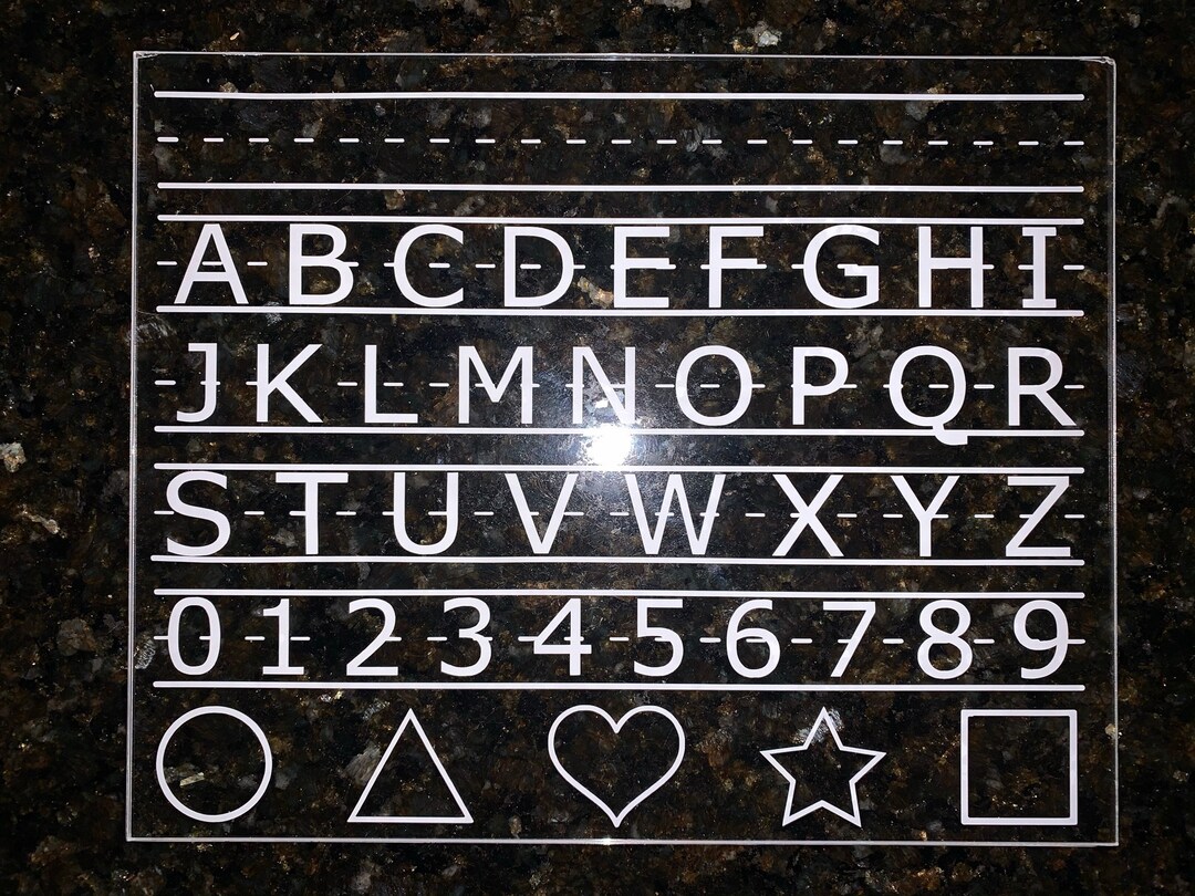 Alphabet Tracing Board | Learn How to Write | ABC Board | Dry Erase ...