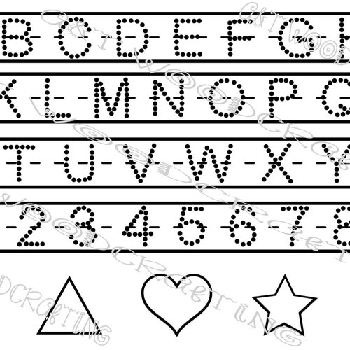 Tracing Board Template With Blank Lines to Trace Letters - Etsy