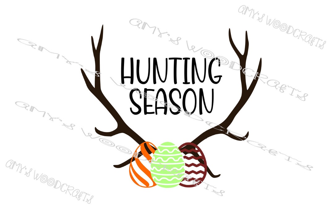 Hunting Season Easter Egg Digital File for Cricut or Silhouette Instant ...