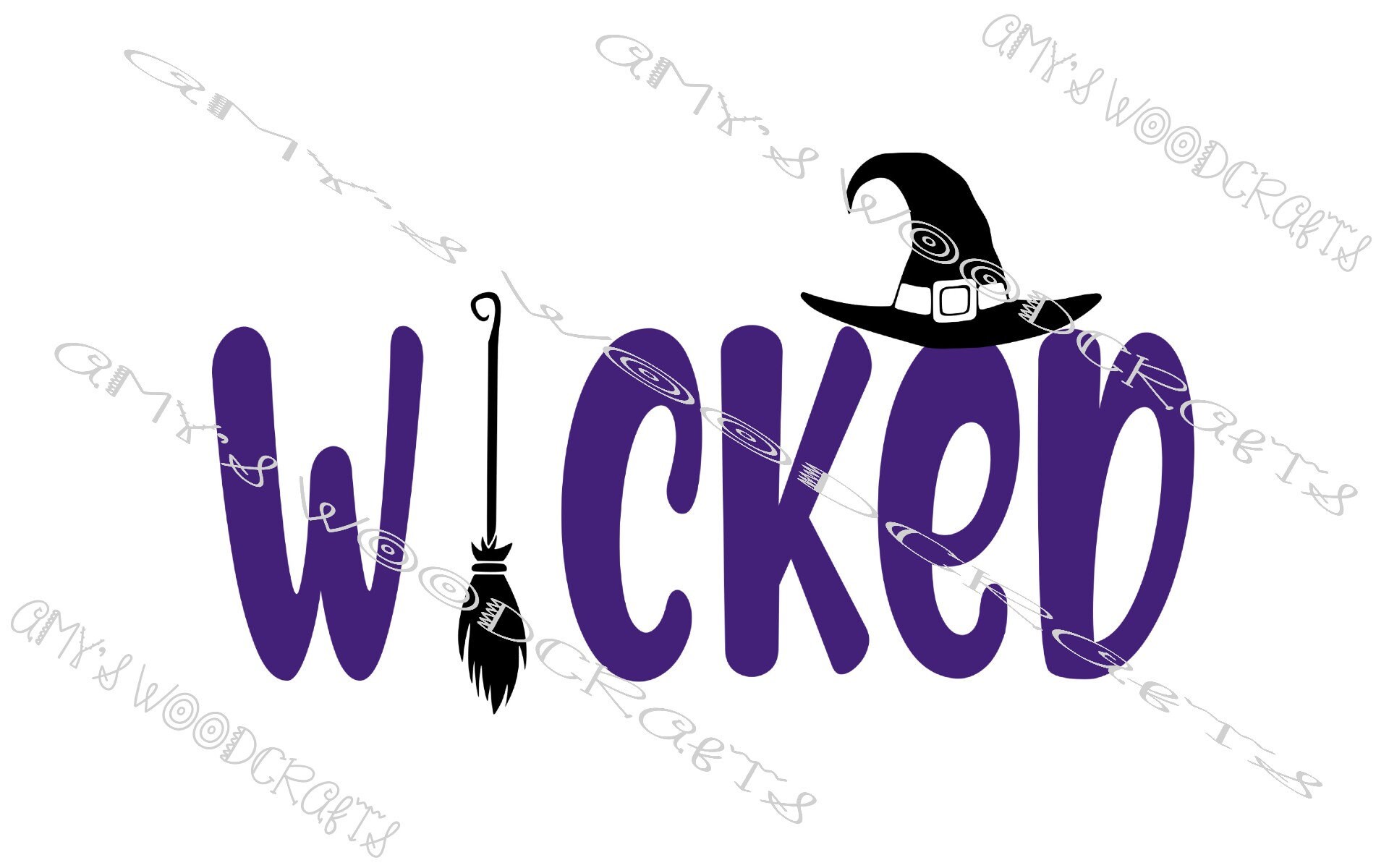 Wicked Halloween Digital File for Cricut or Silhouette Instant Download ...