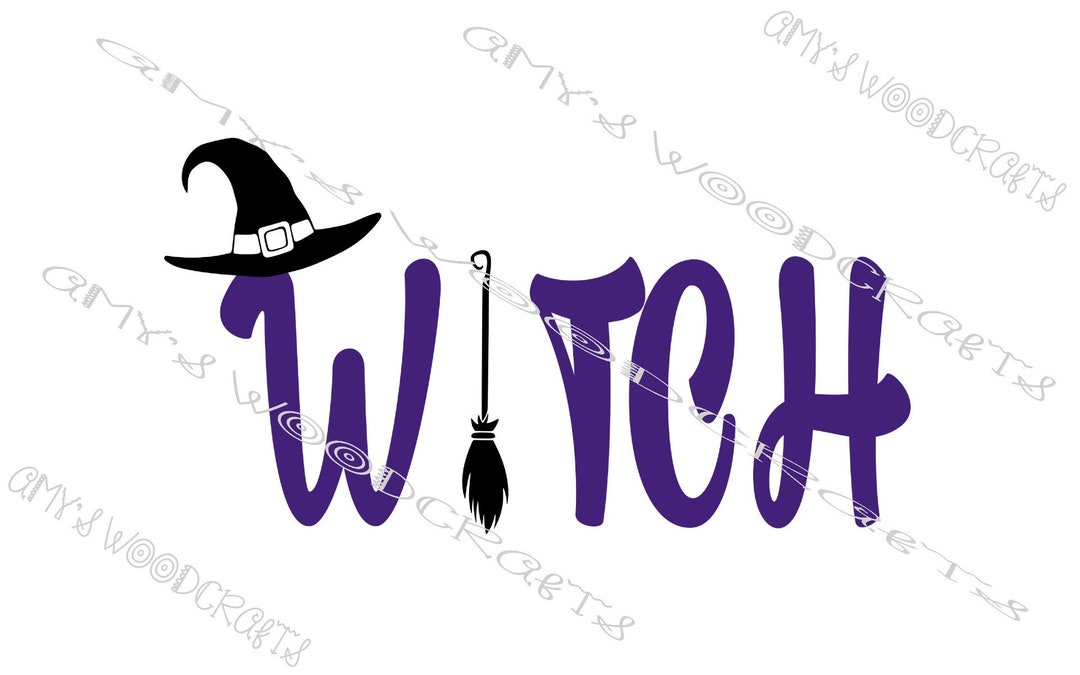 Witch Halloween Digital File for Cricut or Silhouette Instant Download ...