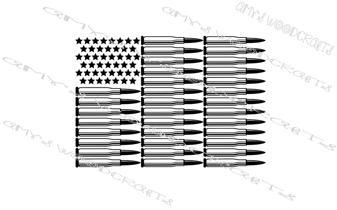 Rifle Bullet Flag Digital File for Cricut or Silhouette - Etsy