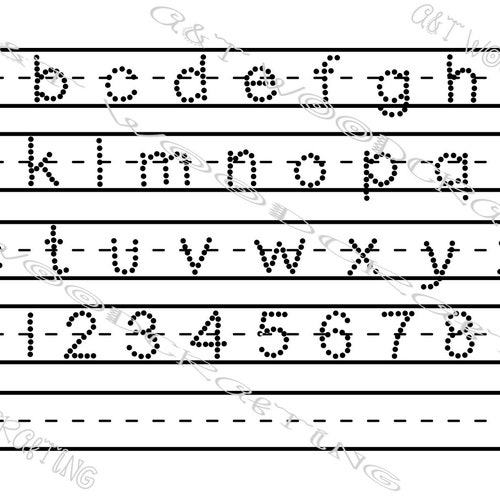 Tracing Board Template With Blank Lines to Trace Letters - Etsy