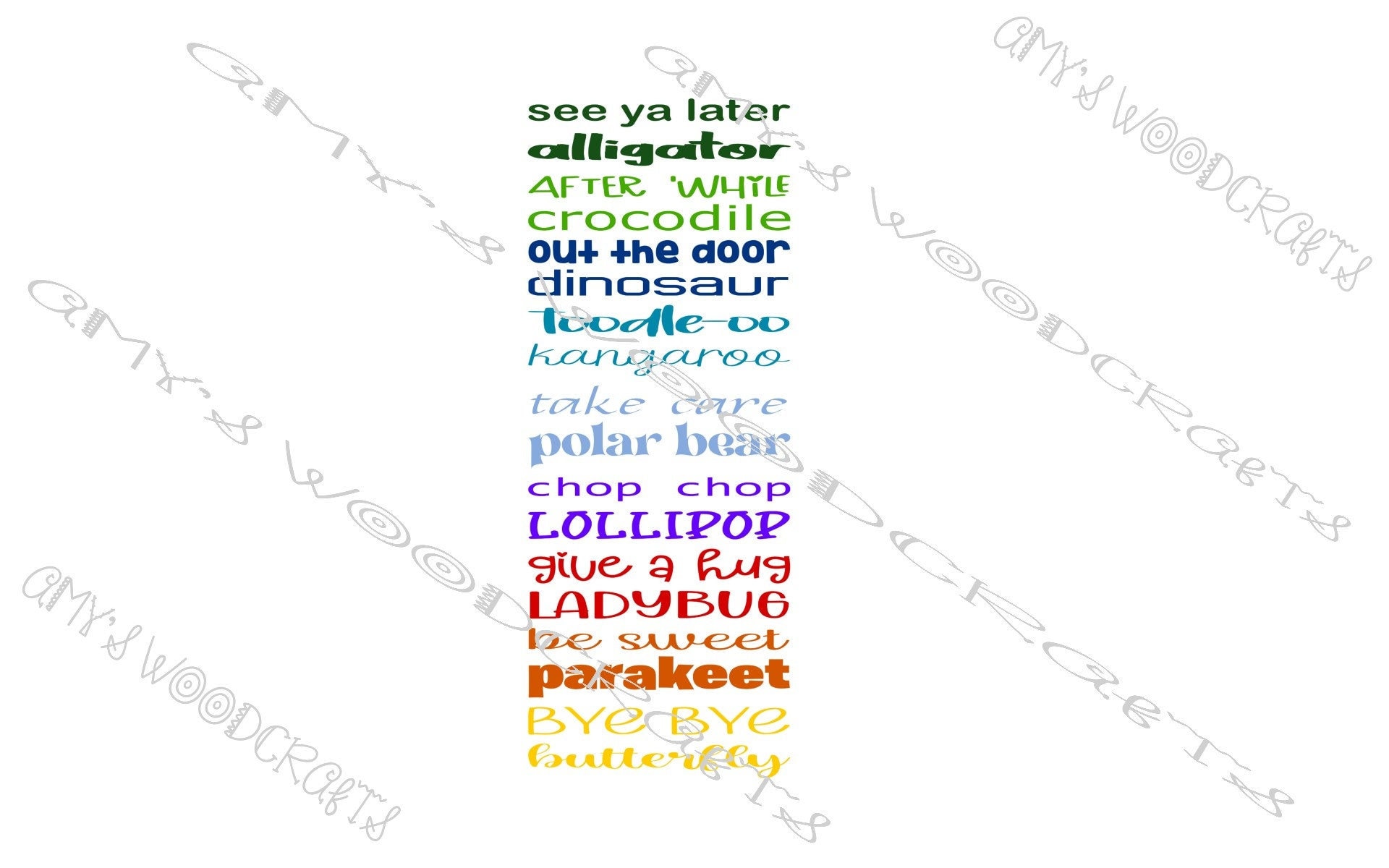 See You Later Alligator After While Crocodile Animal Rhyme Digital File ...