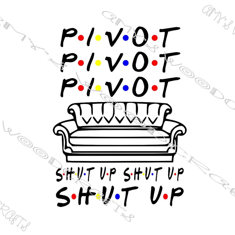 Pivot Couch Friends Svg - Etsy