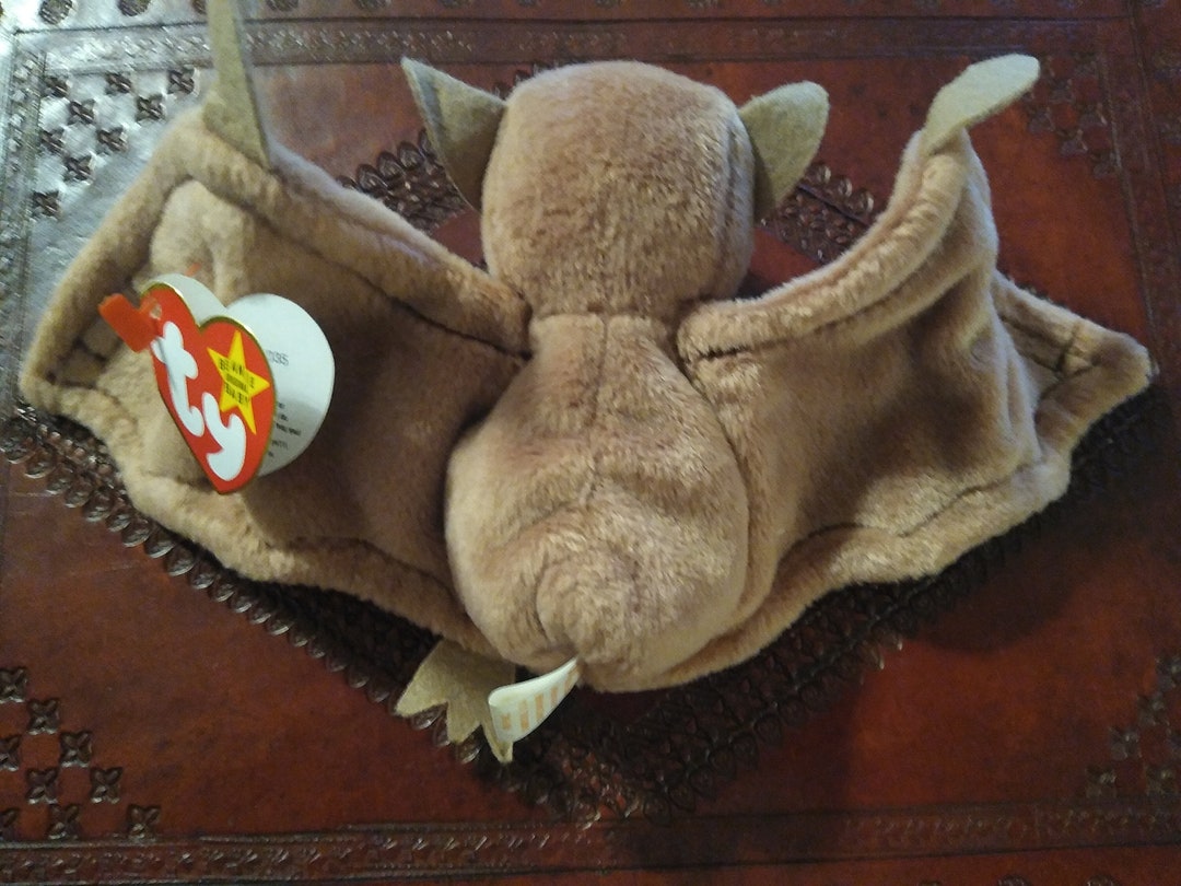 ULTRA RARE Ty Beanie Baby BATTY Style 4035 Tag and Tush Errors Retired ...