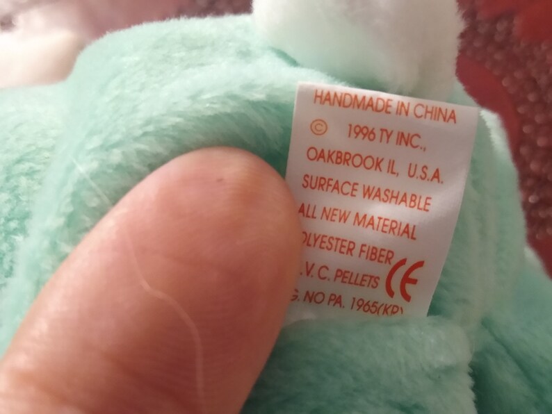 ULTRA Rare Ty Beanie Baby Hippity First Edition Tag Errors Bunny - Etsy