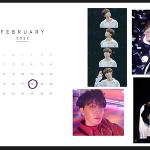 BTS CALENDAR 2022 *digital* BTS Printable Calendar - Etsy