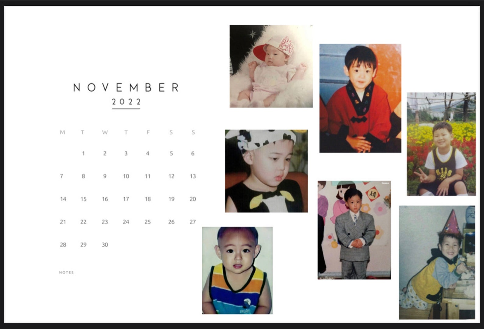 BTS CALENDAR 2022 digital BTS Printable Calendar - Etsy