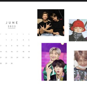 BTS CALENDAR 2022 *digital* BTS Printable Calendar - Etsy