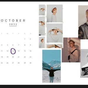 BTS CALENDAR 2022 *digital* BTS Printable Calendar - Etsy