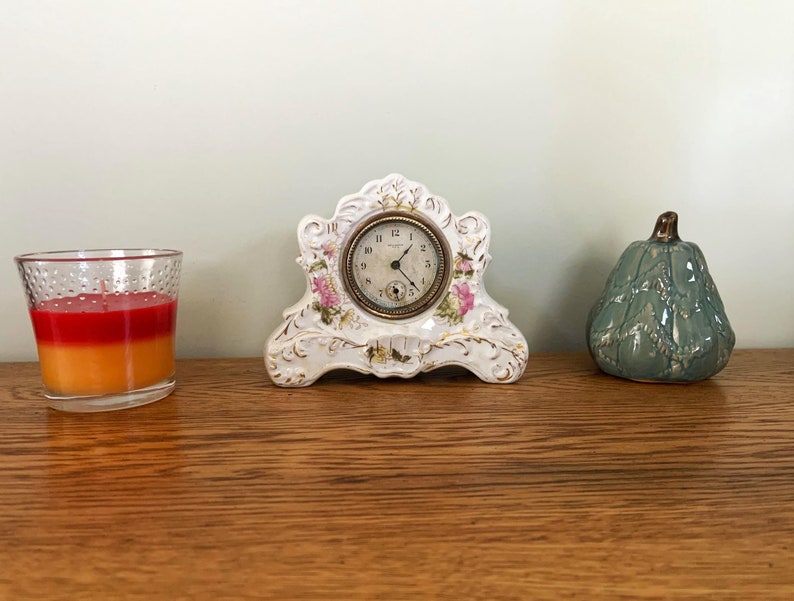 Antique Porcelain Clock Early 1900s New Haven Connecticut USA, Working ...