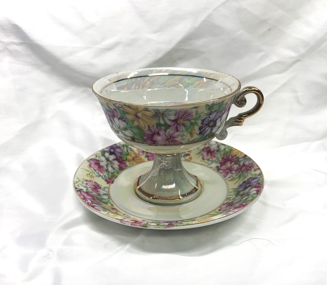 1950s Royal Crown Tea Cup and Saucer Made in Japan, Mid Century ...