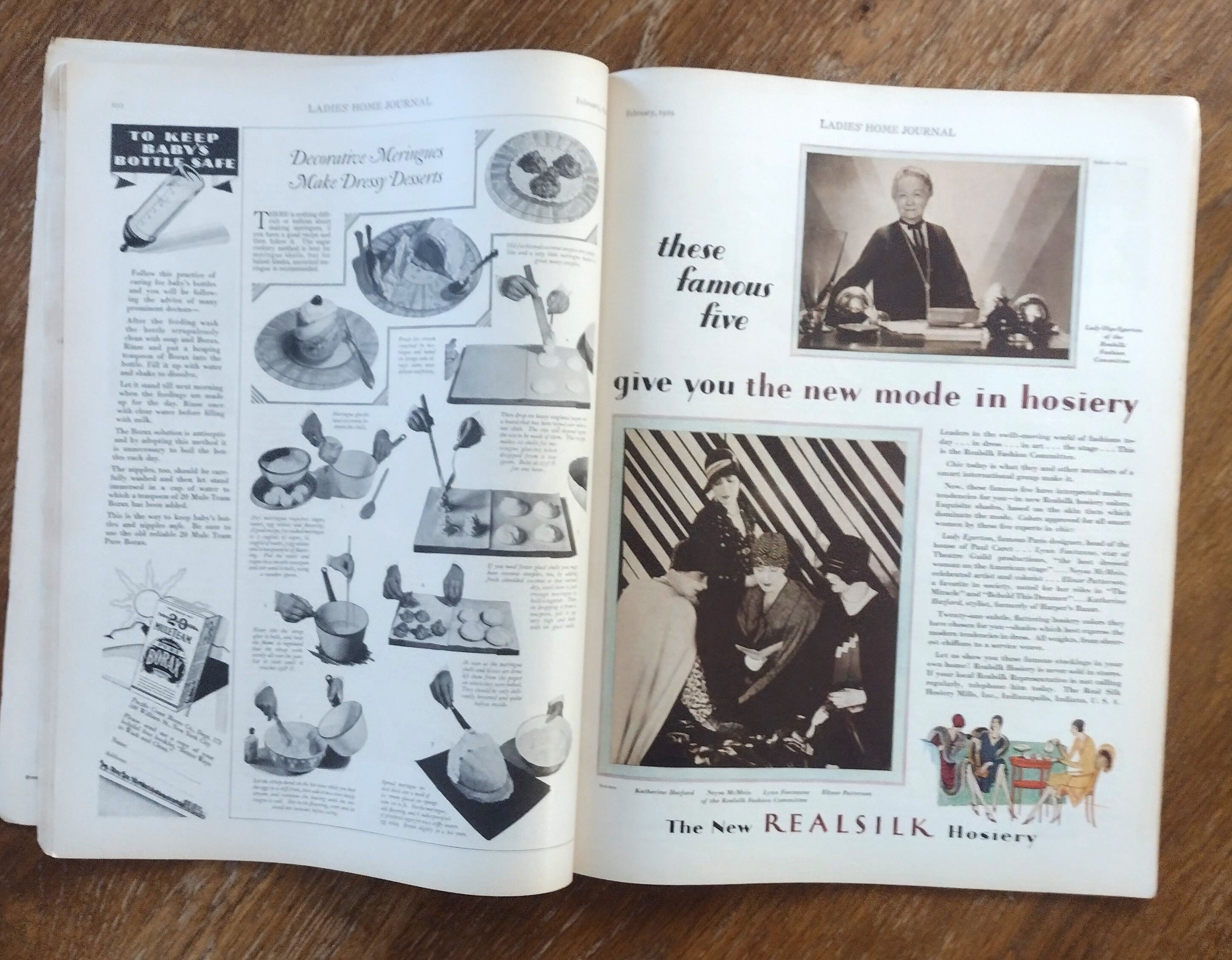 Antique Magazine, Ladies' Home Journal, February 1929, Vintage ...
