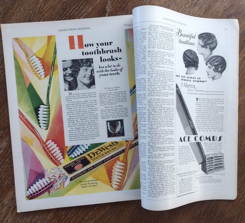 Antique Magazine, Ladies' Home Journal, February 1929, Vintage ...