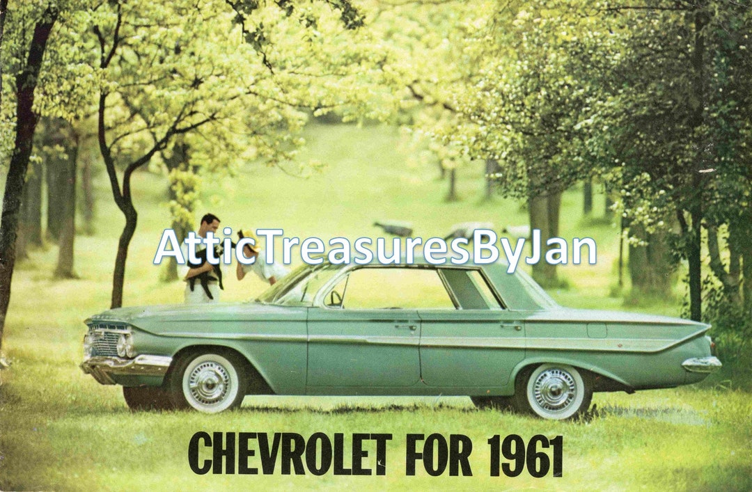 Vintage 1961 Chevrolet Sales Brochure, Complete With 10 Pages, All ...