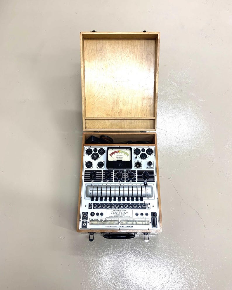 1947 Precision Model 10-12 Tube and Battery Checker Mid Century ...