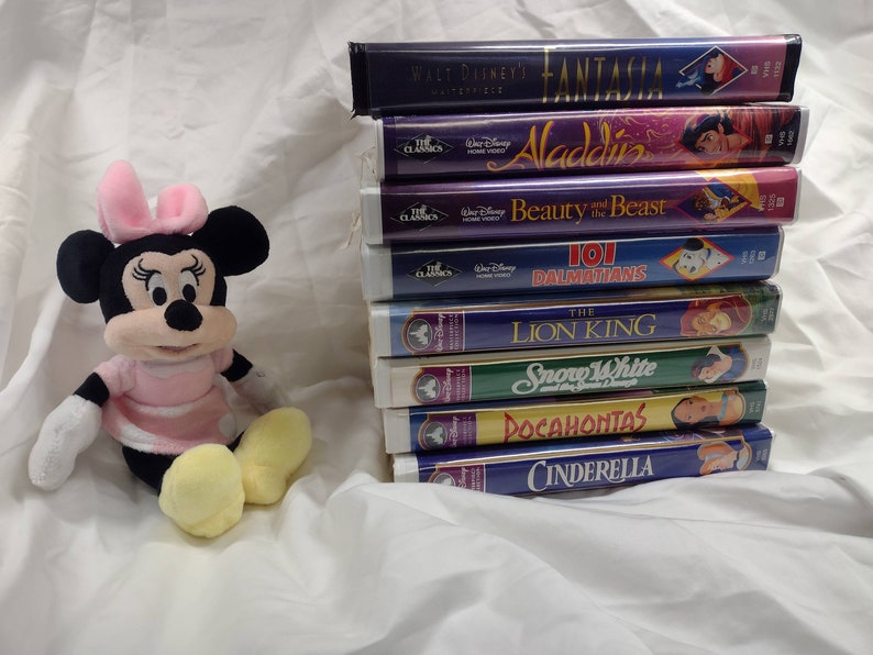 Vintage Disney VHS Tapes 8, Black Diamond and Masterpiece Collection ...