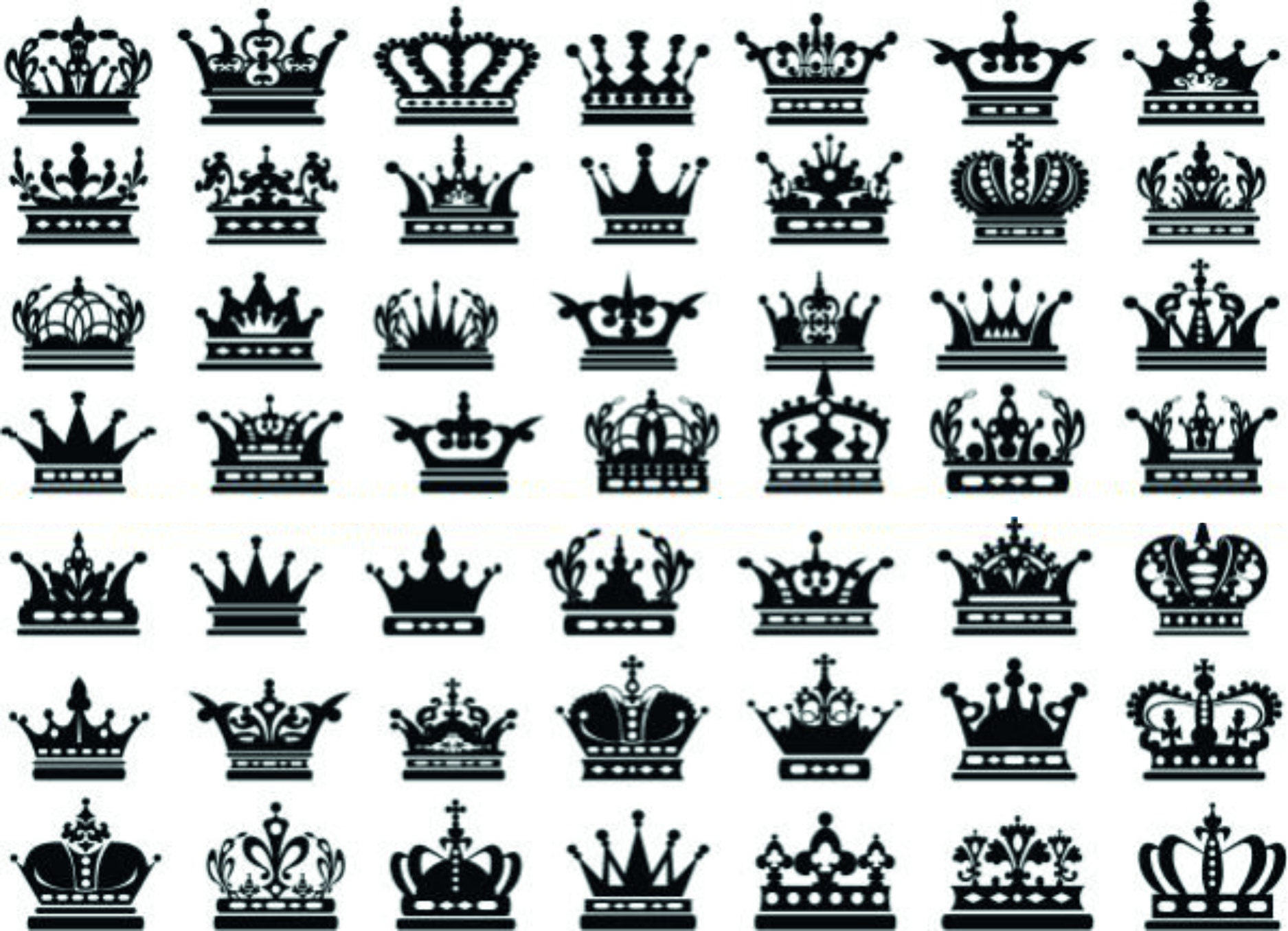 Unique Crowns Digital File for Laser and CNC - Etsy