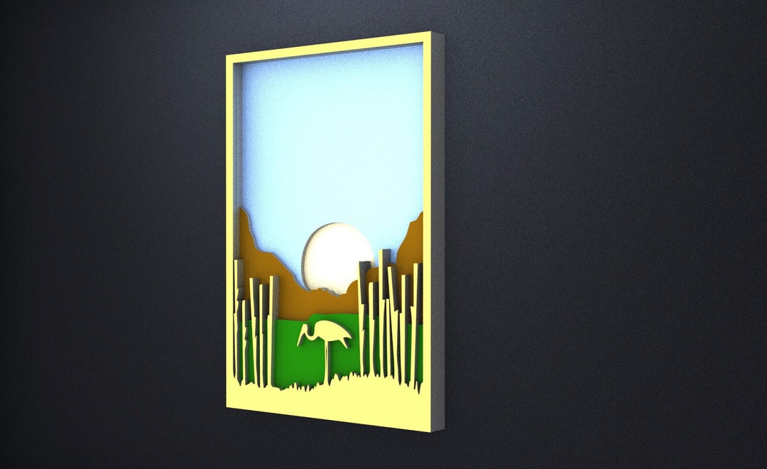 Multilayer Natural Life Wall Art Digital File for Laser and CNC - Etsy