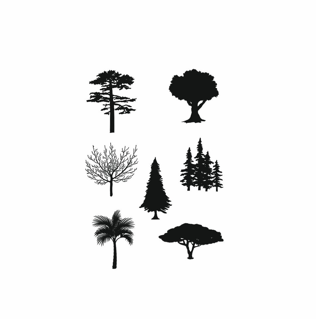 Trees Digital File for Laser and CNC - Etsy